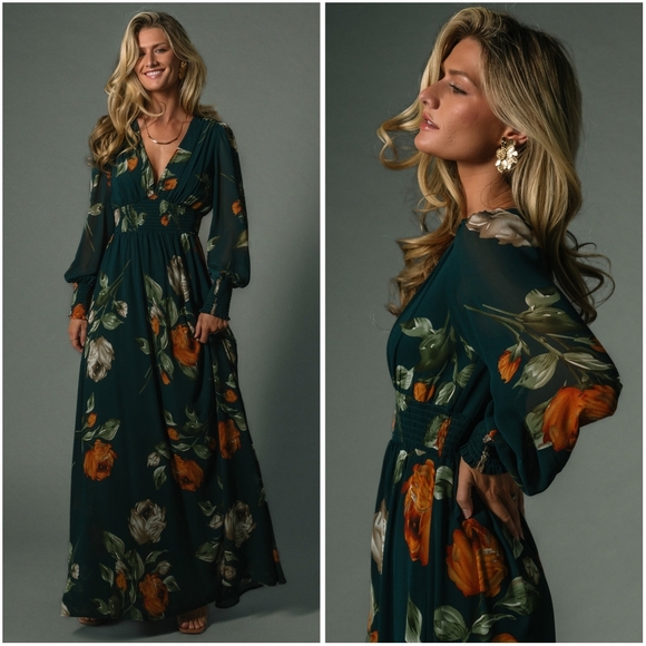 Baltic Born | Dresses | New Baltic Born Olivia Maxi Dress Deep Topaz ...